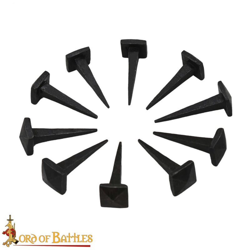 Forged Nail 4.4cm Square Pyramid Head| Make Your Own Medieval