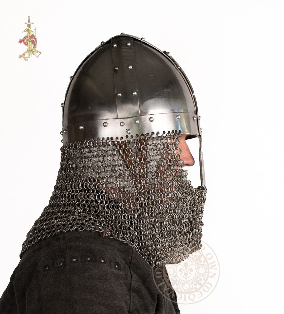 Crusader Spangenhelm with Attached Camail (14 Gauge) | Make Your Own ...