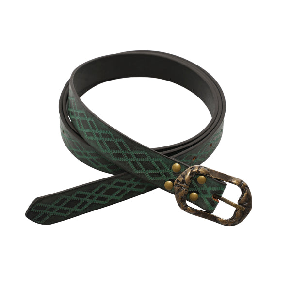 Renaissance Green Belt with Cross Strap| Make Your Own Medieval