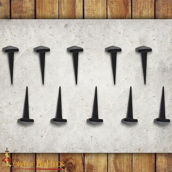 Forged Nail 4.4cm Square Pyramid Head | Make Your Own Medieval