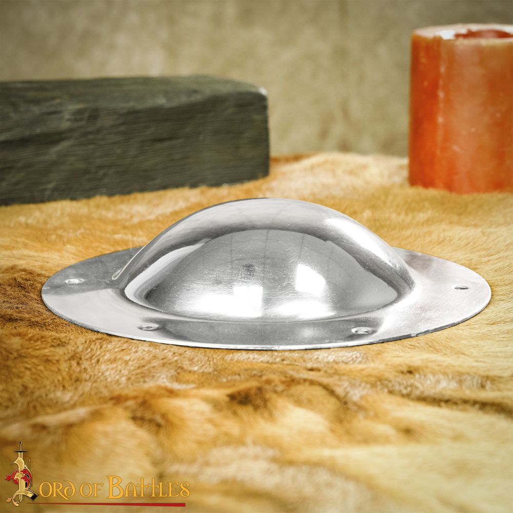 Polished Shield Boss 14 Gauge and Rivets| Make Your Own Medieval