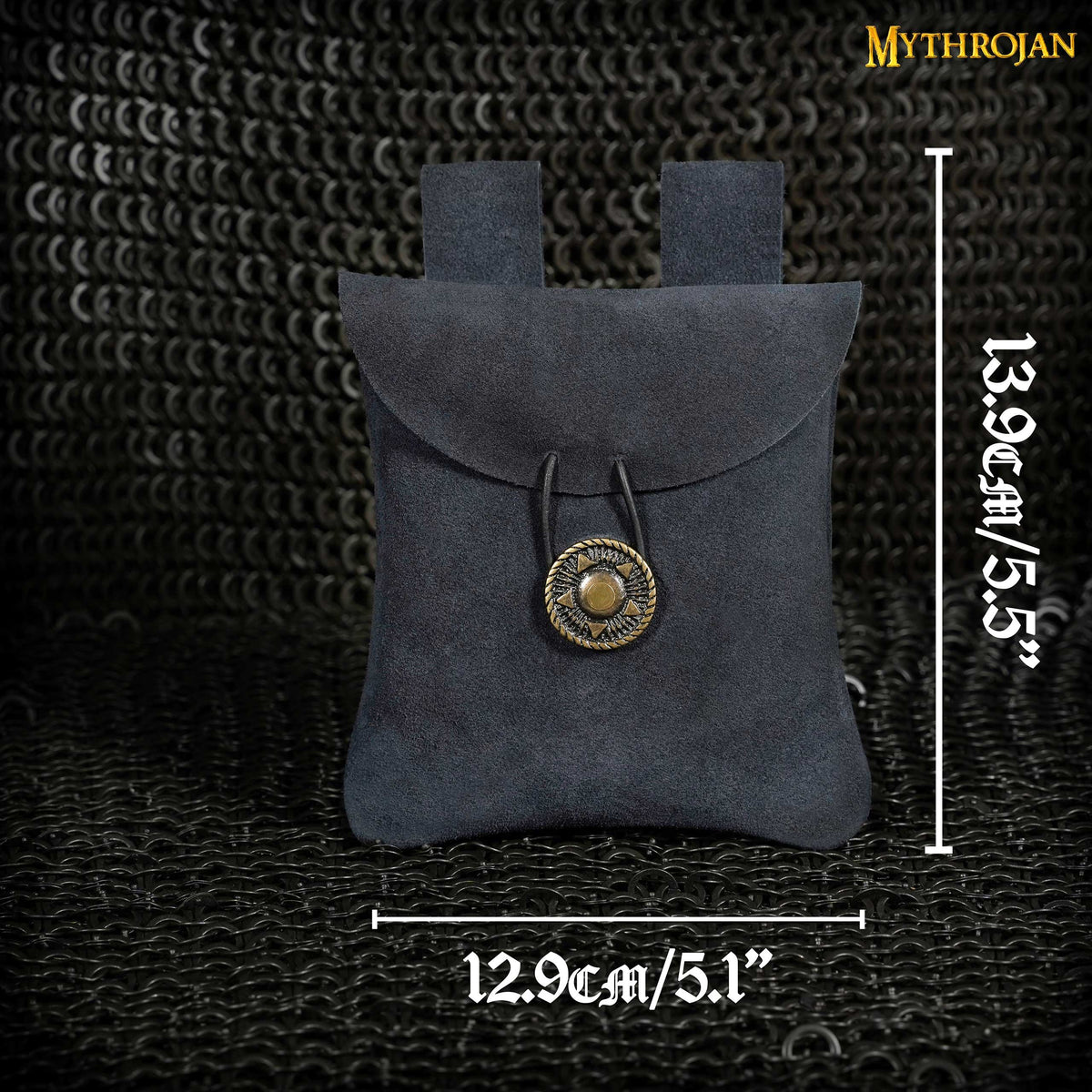 Suede Midnight Blue Bag| Make Your Own Medieval