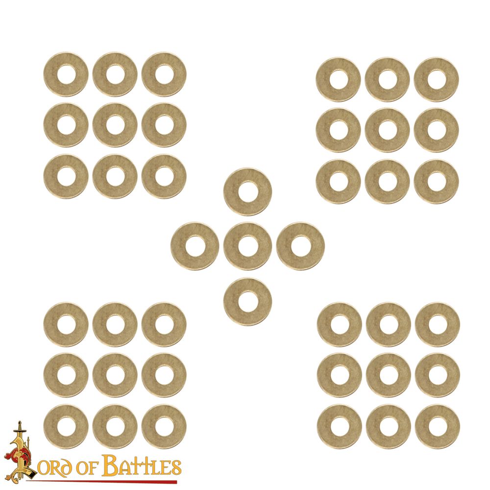 Heavy Brass Washer - 11mm wide, 4.3mm hole. set of 50| Make Your Own ...