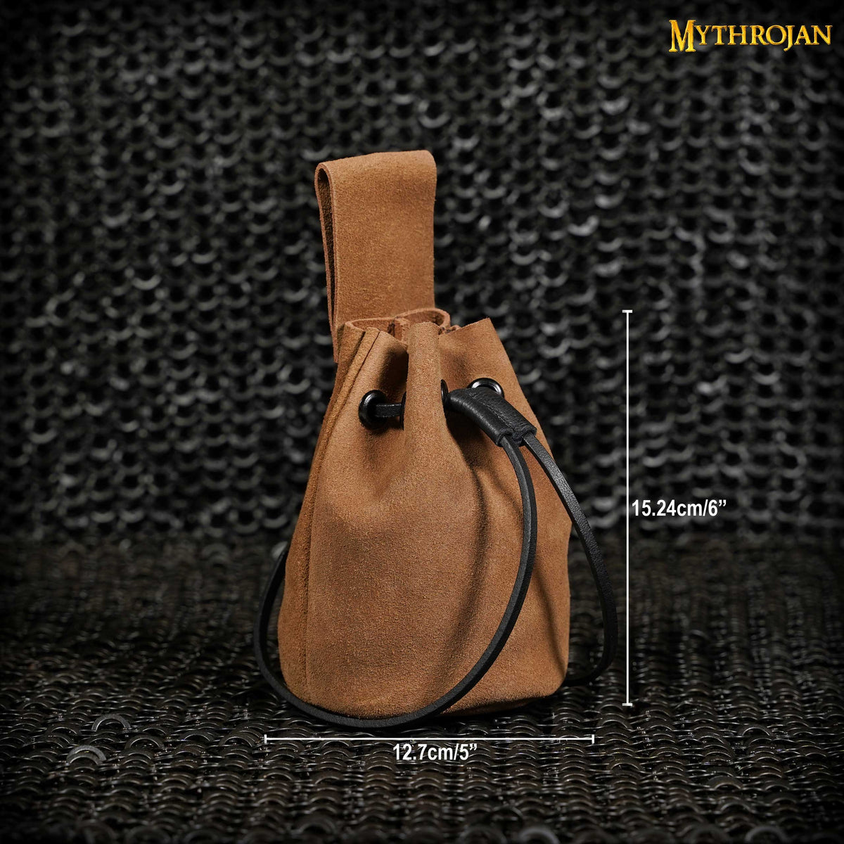Medieval Drawstring Belt Bag – Brown| Make Your Own Medieval