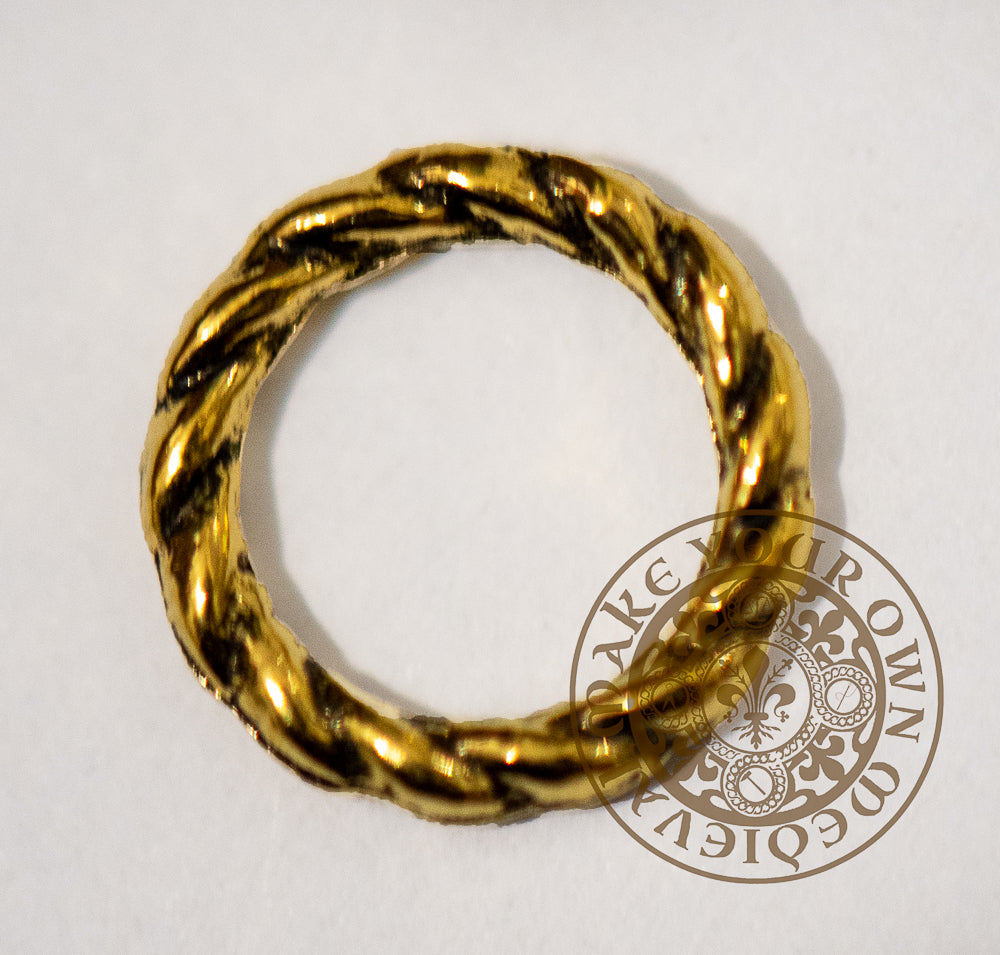 Stripe Lacing Ring Gold- Set of 20 | Make Your Own Medieval