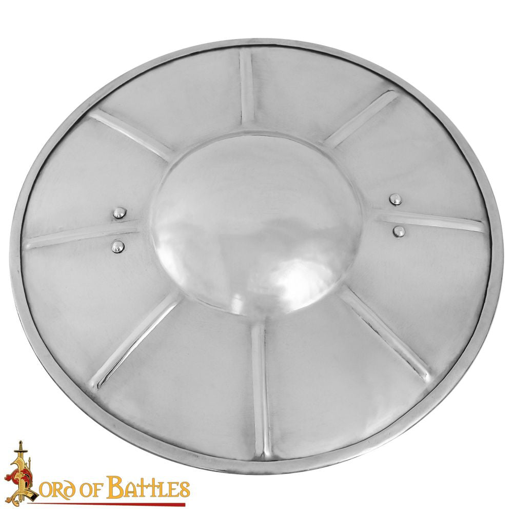 fluted Lenticular Buckler Shield - 16 Gauge Steel| Make Your Own Medieval